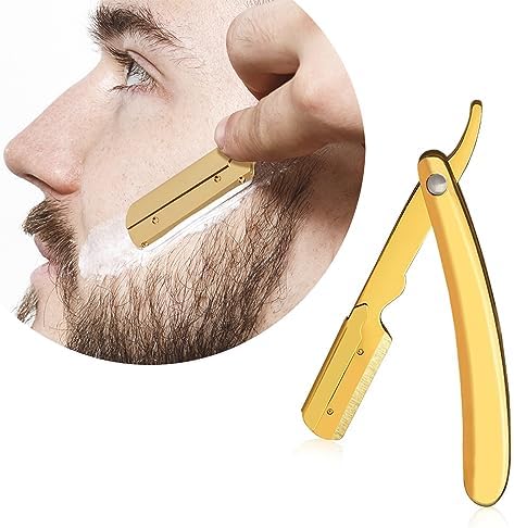 Men's Folding Manual Razor, MAKINGTEC Professional Barber Straight Edge ...