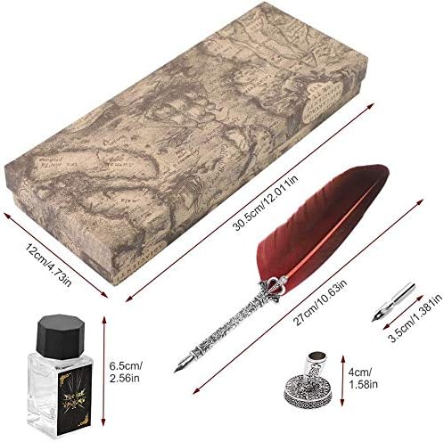 Vintage Feather Quill, Dip Pen Ink Quill Pen Calligraphy Feather Pen ...