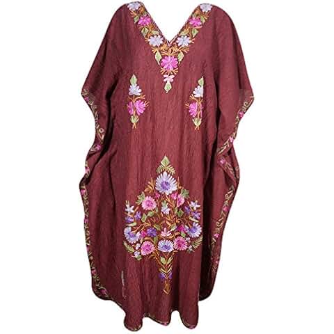 WOMENS LOUNGEWEAR CAFTANS: Boho Designer Kimono Caftan Maxi Dress
