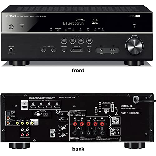 Yamaha RX-V385 5.1-Channel 4K Ultra HD AV Receiver with Bluetooth and ...