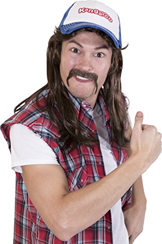 Kangaroo Halloween Accessories - Redneck Wig, Brown | Pricepulse