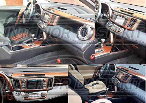 TOYOTA RAV-4 RAV4 RAV 4 LE XLE LIMITED INTERIOR BURL WOOD DASH TRIM KIT ...