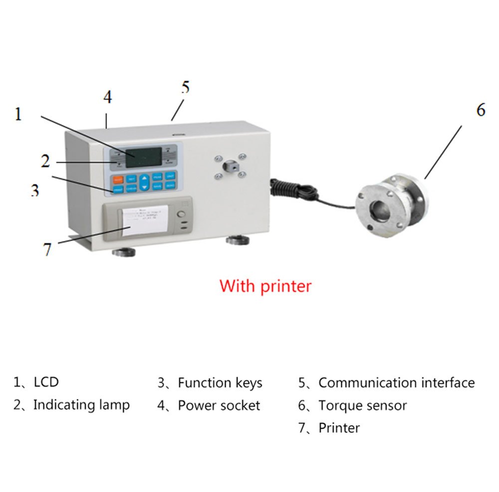 Industrial & Scientific CNYST Digital Torque Tester Meter with Printer ...