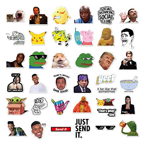 166PCS Funny Meme Vinyl Stickers Pack, Vine Stickers for Laptop, iPhone ...