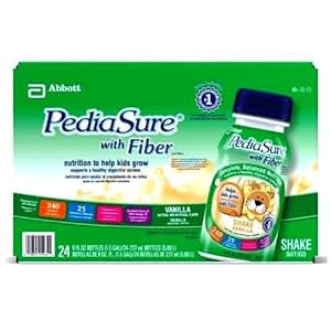 Amazon.com : Abbott Pediasure with Fiber Vanilla Shake, 24 Count ...