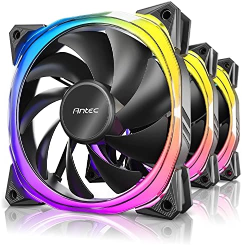 Antec RGB Fans, PC Fans, 5V-3PIN Addressable RGB Fans, 120mm Fan with Controller, Motherboard ...