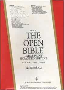 Amazon - The Open Bible: Large Print Expanded Edition (NKJV ...