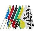 Amazon.com : AGAS Official Auto Racing Flag Set - Set of 7 Flags ...