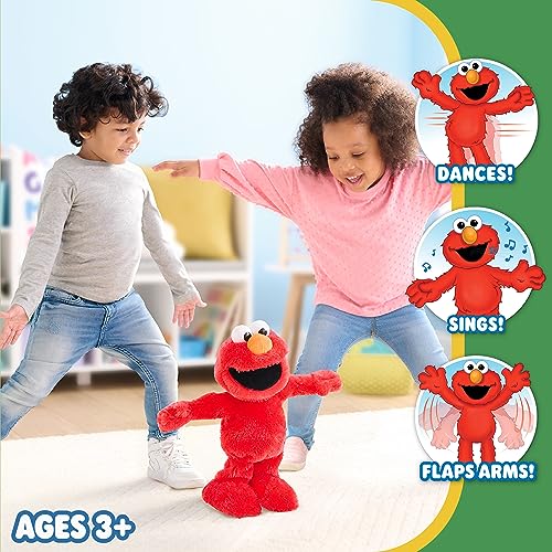 Sesame Street Elmo Slide Singing and Dancing 14-inch Plush, Pretend ...
