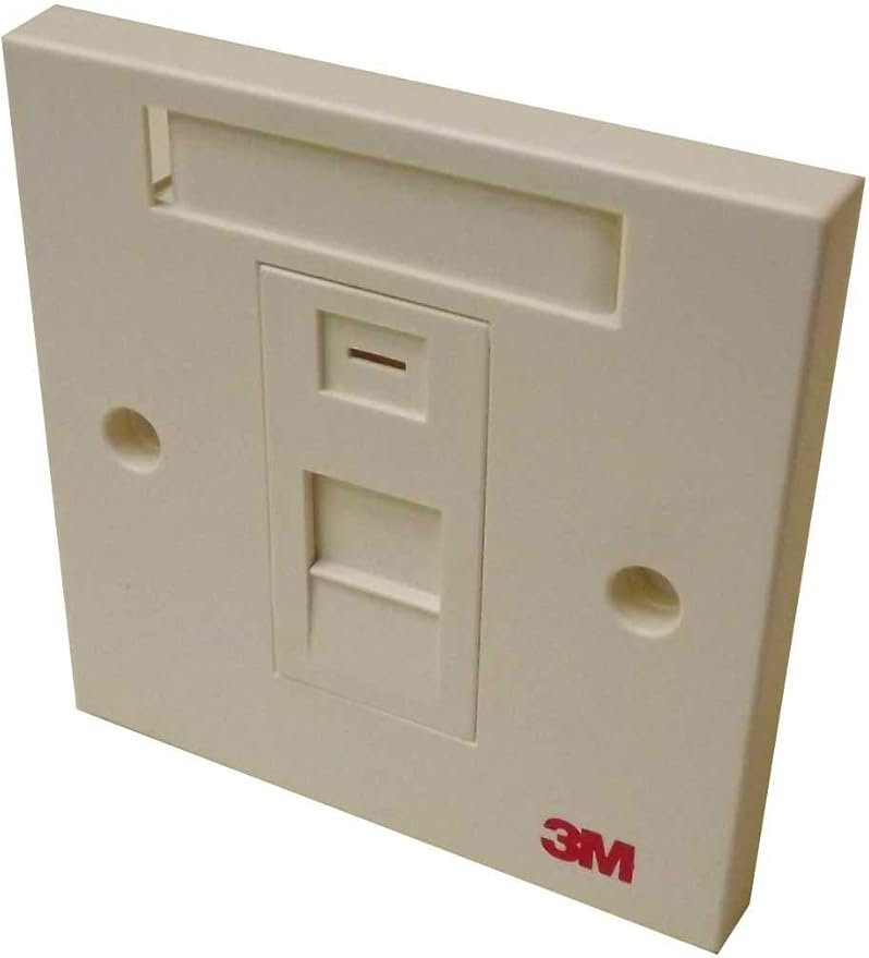 3M - Network Face Plate for Wall Box 85x85mm Single Shutter: Buy Online ...