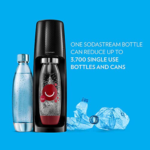sodastream x Sparkling Water Maker Limited Edition Bundle (Black) Fizzi Kit With bubly Drops, 1 ...