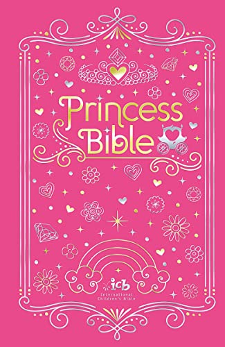 ICB, Princess Bible, Pink, Hardcover, with Coloring Sticker Book ...