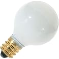 Satco S3864 120V Round Candelabra Base 10-Watt G8 Globe Light Bulb ...