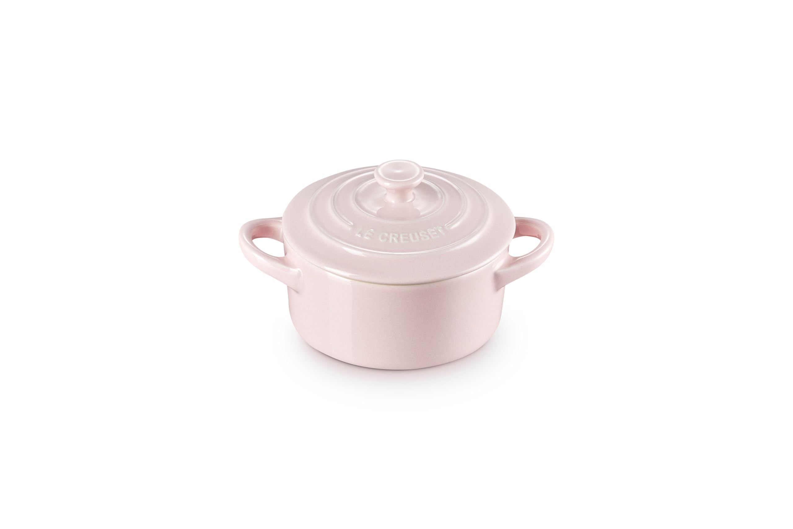 Le Creuset Stoneware Mini Round Cocotte, 8oz, Shallot for sale | Katy ...
