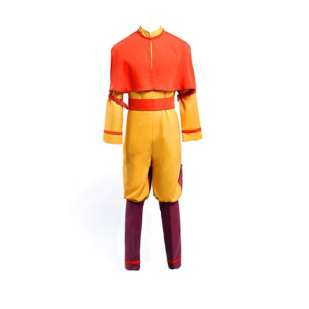Avatar - The Last Airbender Aang Costume Halloween Cosplay Adult Men ...