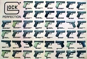 Amazon.com: J-4014 Glock Pistol Gun Collection Wall Decoration Poster ...