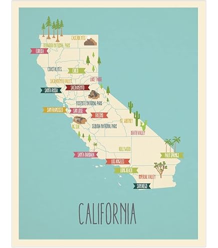 California Map For Kids