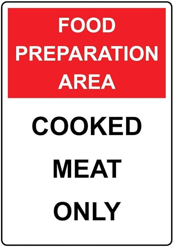 Amazon.com: Notice Warning Sign Decor Tin Metal Signs 16"x12"Food ...