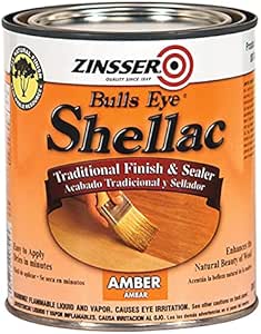 Rust-Oleum Zinsser 704H 1-Quart Bulls Eye Amber Shellac - Shellac Wood ...
