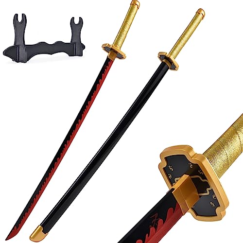 Yoriichi Sword- 41 inch, Demon Slayer Sword Display Stand with Sword ...
