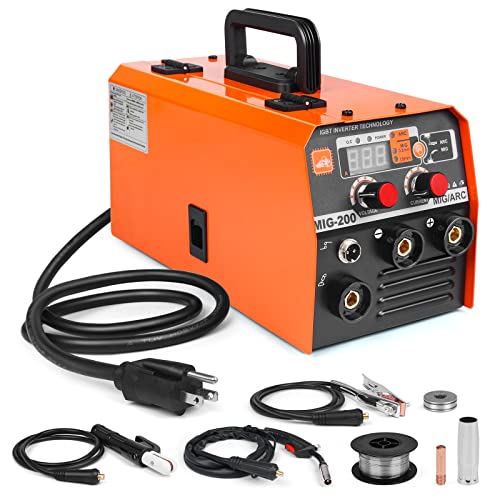 NDUUN Welding Machine 2 in 1 MIG/ARC Welder Flux Core 110V/220V 140Amp ...