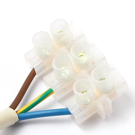 Mua AUKENIEN 3A Electrical Connector Blocks 3 Amp 12 Way White Terminal ...