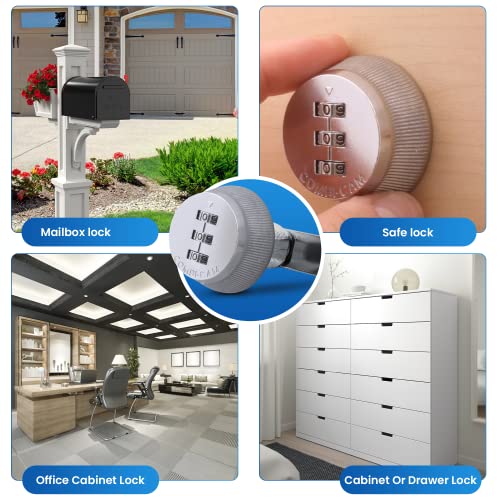 Combi-Cam Combinated Lock 7850R - Large Chrome Cam Lock | Keyless 3 ...