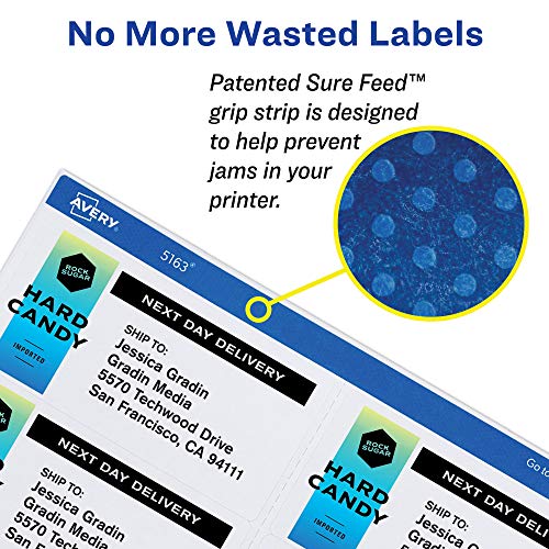 Avery Shipping Address Labels Inkjet Printers 600 Labels 3 1 3x4 