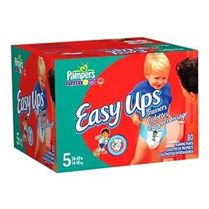 Amazon.com: Pampers Easy Ups Trainers for Boys, Size 5, 80 Count ...