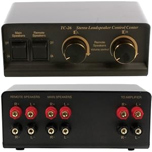2-Way Stereo Speaker Splitter & Volume Control - HI-FI: Amazon.co.uk ...