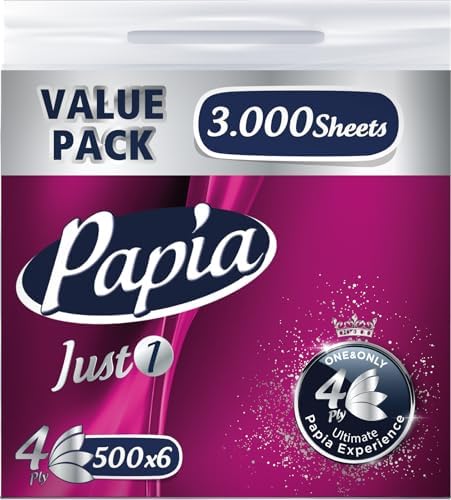 Papia Facial Tissue - PE MultiPack - 4 Ply - 500 X 6 price in Egypt ...