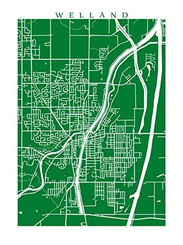 Amazon.com: Welland Map Print : Handmade Products