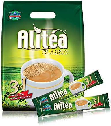 Alitea Classic 3 in 1 Instant Tea with Creamer and Sugar- 30 Sticks/20g ...