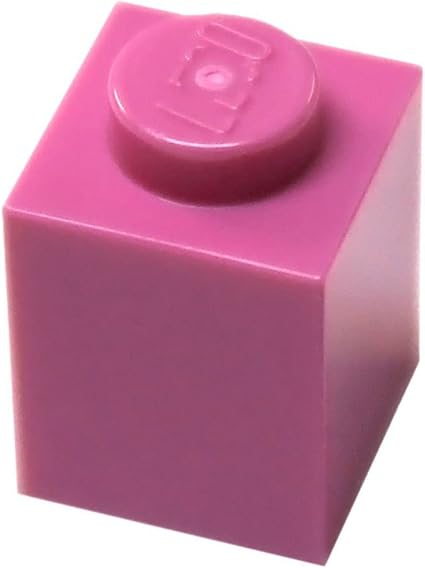 Amazon.com: LEGO Parts and Pieces: Dark Pink (Bright Purple) 1x1 Brick ...
