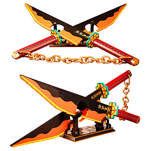 HI-REEKE Cosplay Anime Uzui Tengen Sword Building Block Models Kit for ...