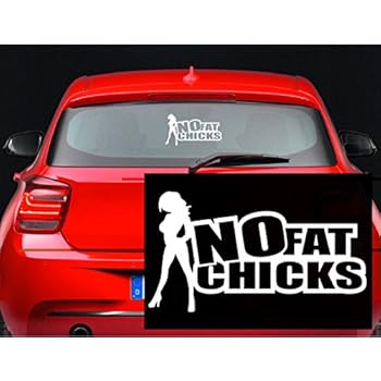 Amazon.com: Sticker Connection | No Fat Chicks | Bumper Sticker Decal ...