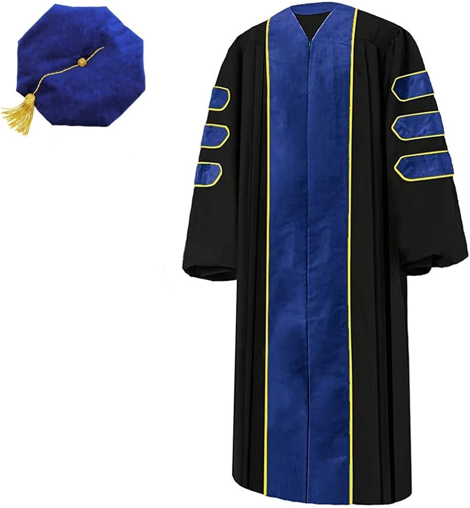 Amazon.com: GraduatePro Doctoral Graduation Gown Tam Academic Regalia ...