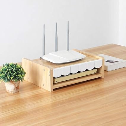 Floating Wall Mount Shelf Router Storage Rack Multi-Function Router ...
