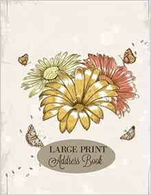 Amazon.com: Large Print Address Book (Extra Large- 8 X 11-Big Print ...