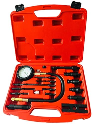 MengYoo 16PCS Professional Diesel Cylinder Compression Tester Tool Kit ...