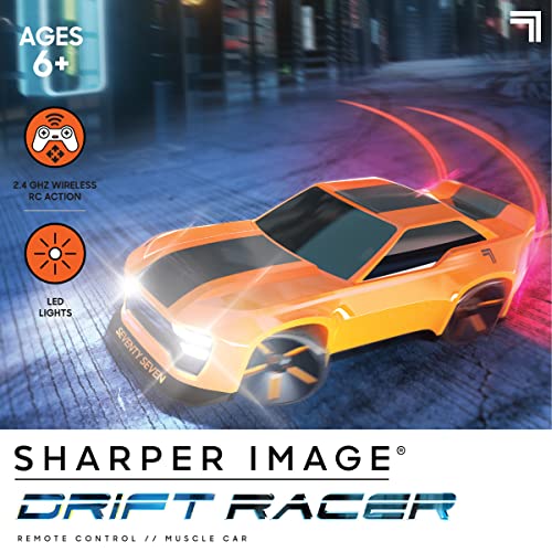 SHARPER IMAGE Drift Racer, Remote Control Muscle Car, 2.4 GHz Wireless ...
