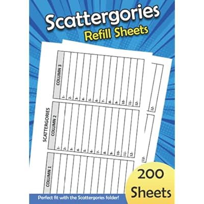 Scattergories Refill Sheets: 200 Compact Size Nepal | Ubuy