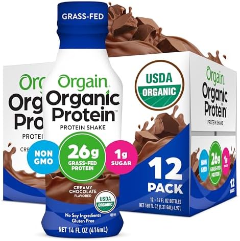 Orgain - Organic Nutritional Protein Rtd Shake 26G Creamy Chocolate 12 ...