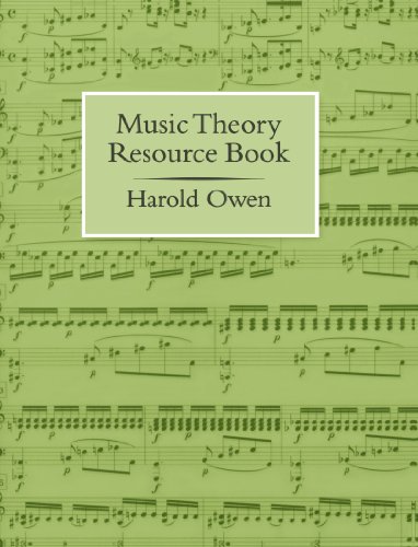 Music Theory Resource Book: Owen, Harold: 9780195115390: Books - Amazon