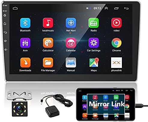 Podofo Android Car Stereo Double Din 10.1 Inch Car Radio 2.5D HD Touchscreen Multimedia MP5 ...