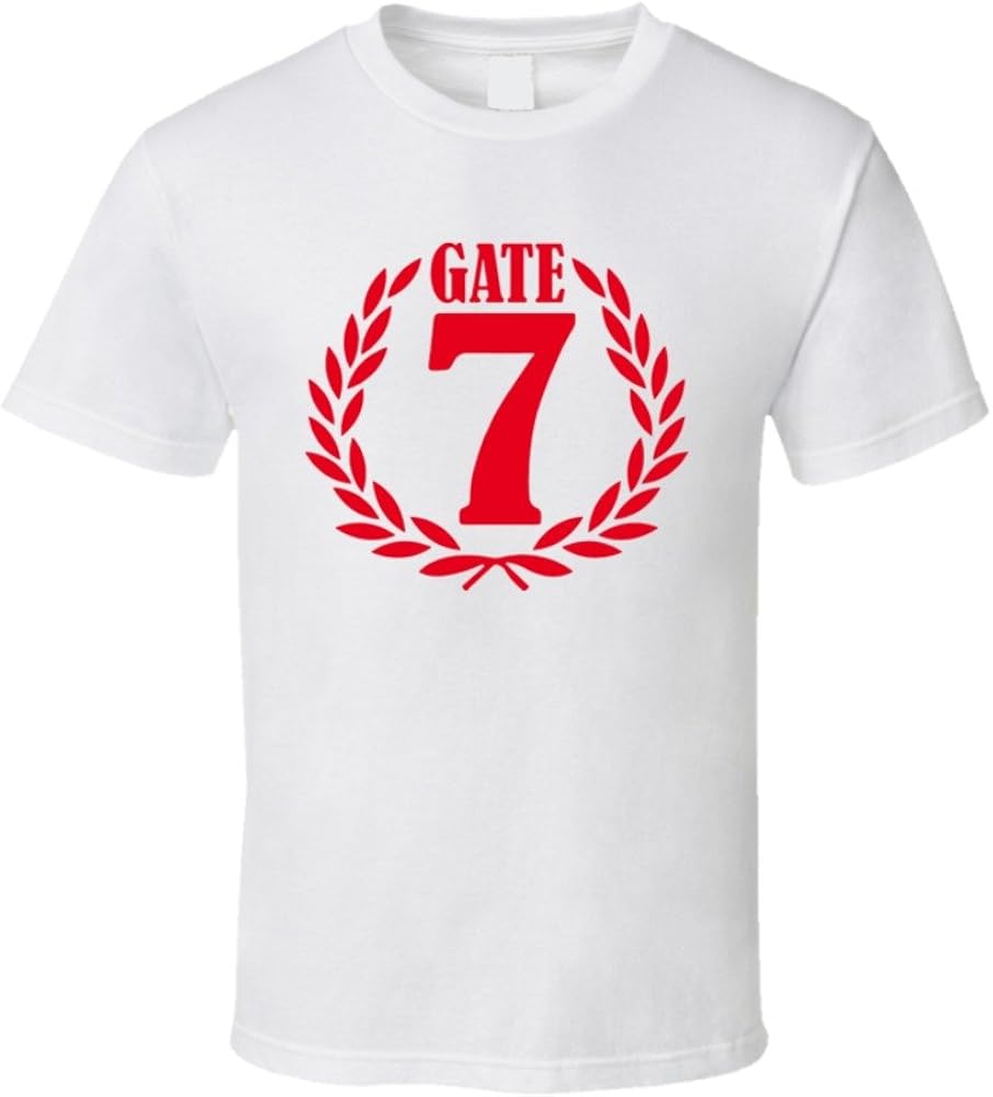 Olympiakos Gate 7 T Shirt White | Amazon.com