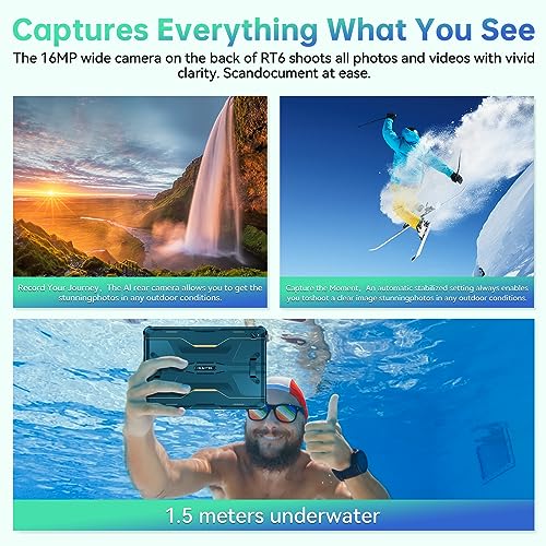 OUKITEL RT6 10.1in 20000mAH/77WH Android13 Tablet,14GB+256GB(1TB) 1200× ...