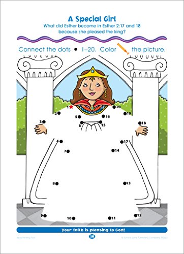 School Zone - Bible Dot-to-Dots! Numbers 1-25 Workbook - Ages 3 to 6 ...