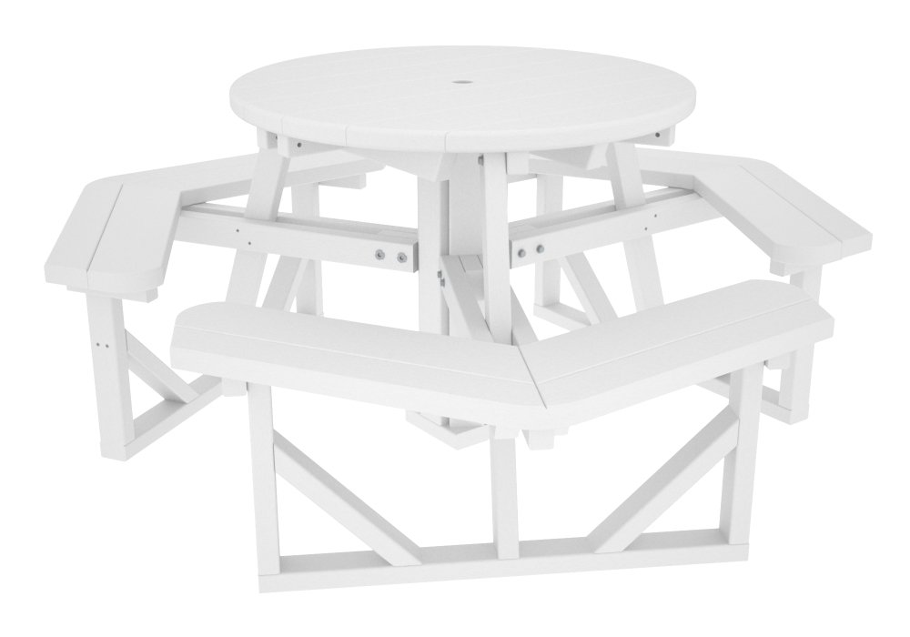 Amazon.com : POLYWOOD Park Picnic Table Finish: Slate Grey : Garden ...