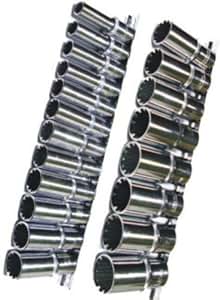 T & E Tools 1/2" Drive 20 Pc. Metric Multi-Lock Deep Spline Socket Set ...